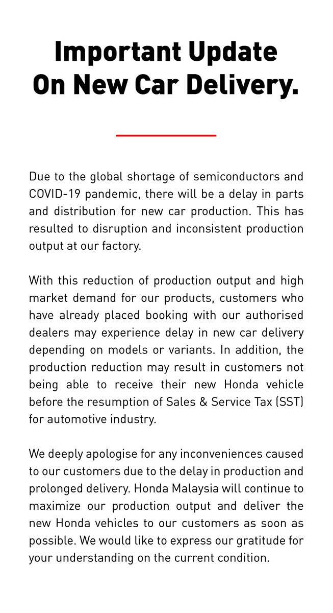 Important Update On New Car Delivery Formula Venture